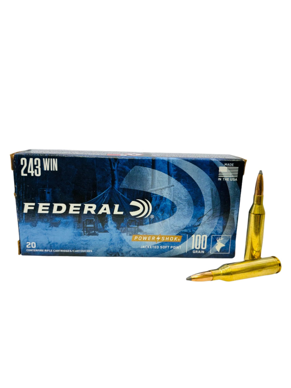 Federal .243 100GR Power Shok Soft Point